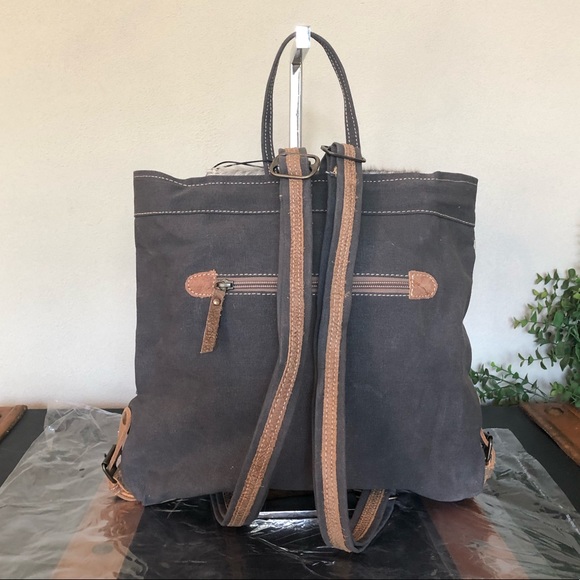 Bags | Myra Bag Backpack Up Cycled Material Nwt | Poshmark